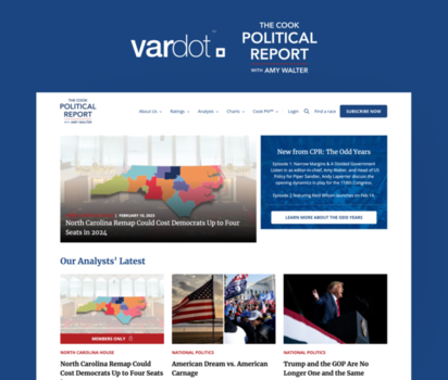 Elevating The Cook Political Report Online Strategy | Vardot